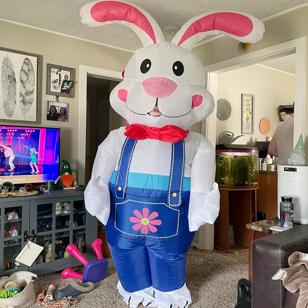 Snapklik.com : Easter Inflatable Costume Adult Bunny Blow Up Rabbit ...