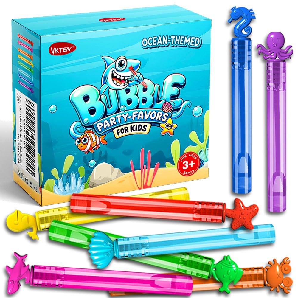 Amazon.com: VKTEN 24 Pack Bubble Party Favors for Kids, 8 Styles 8 ...
