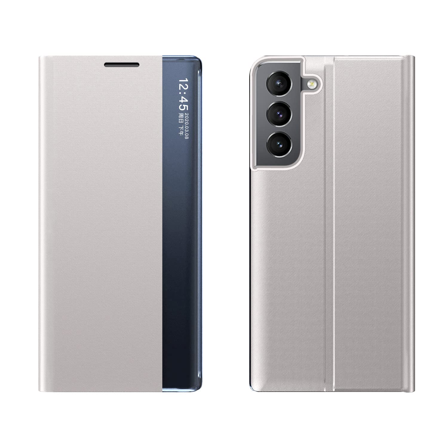 For Samsung Galaxy S21 Fe Case View Clear Smart Window | Desertcart INDIA