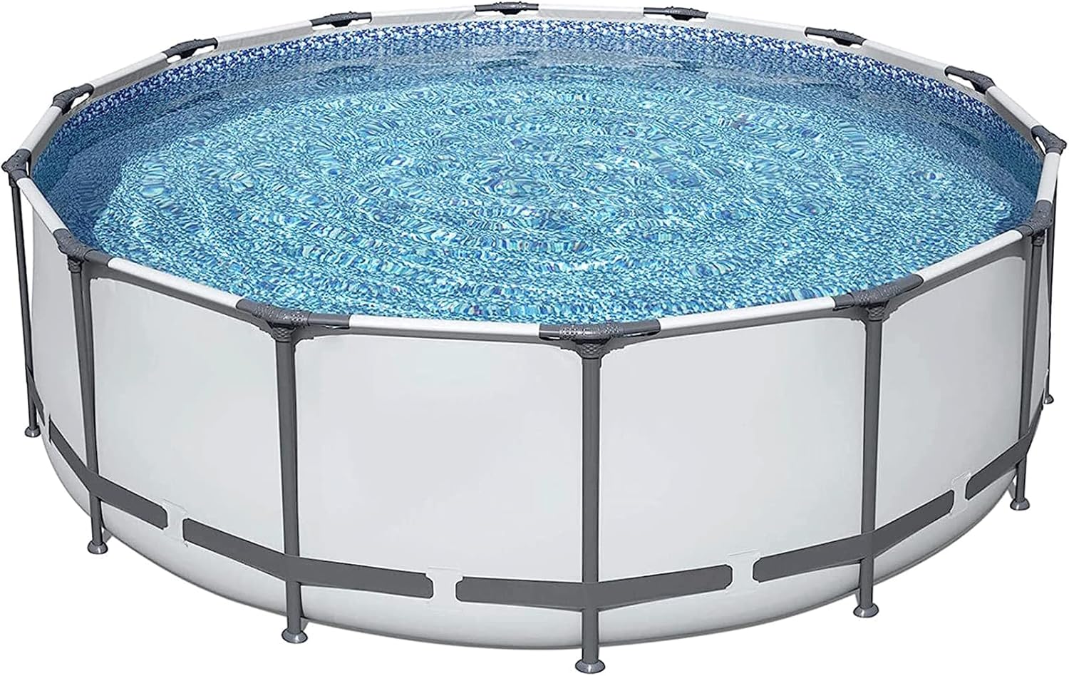 Amazon.com: Family Swimming Pool, Round Pipe Rack Pool with Filter Pump ...