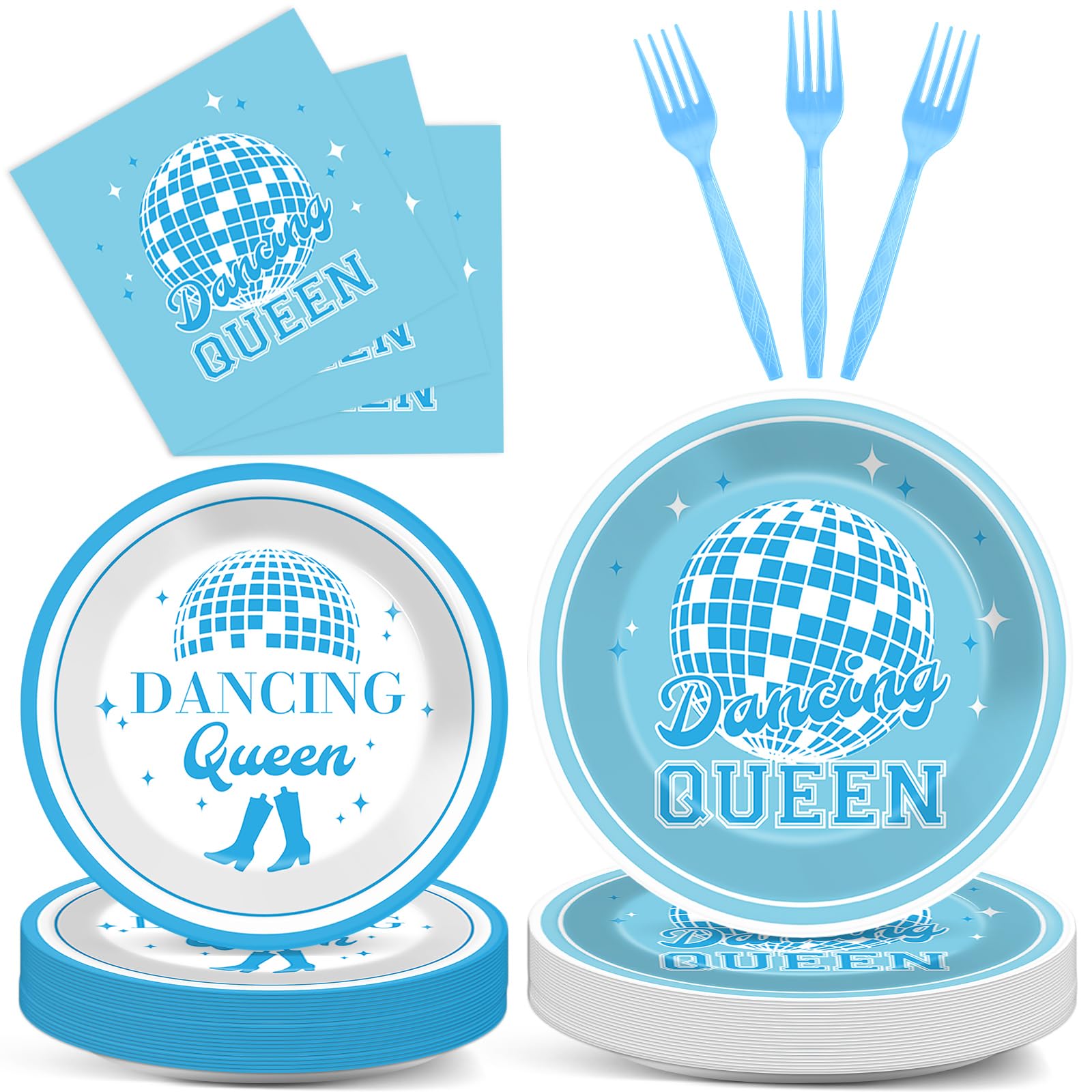 Amazon.com: 96Pcs Dancing Queen Party Supplies Dancing Queen Paper ...
