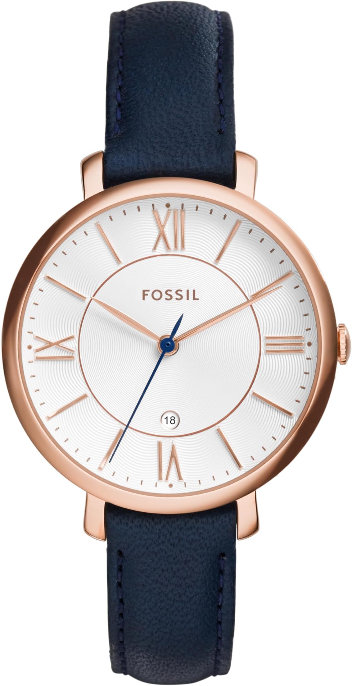 Fossil Women's Jacqueline Quartz Stainless Steel and Leather Watch ...