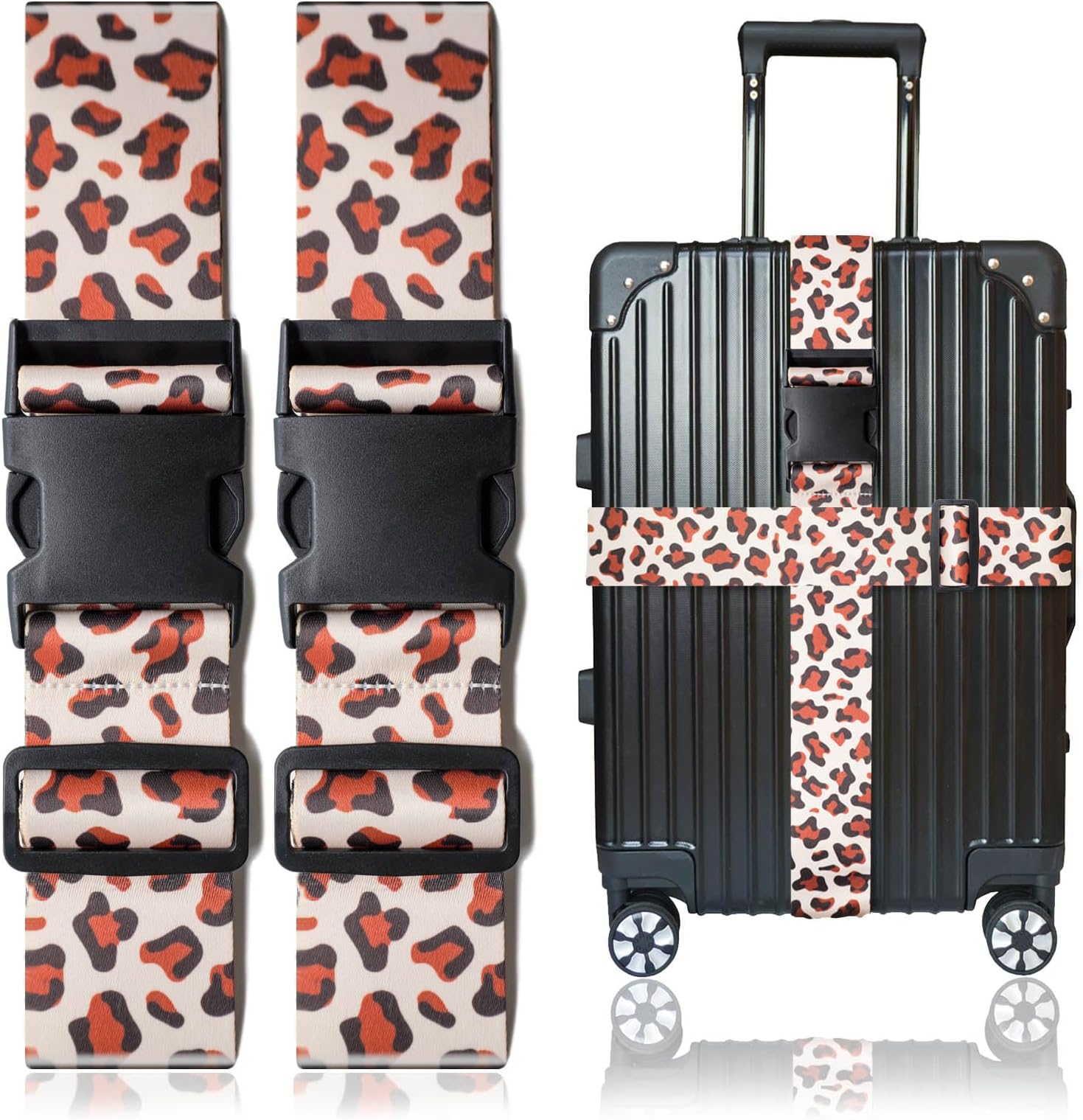 Amazon.com: 2 PCS Luggage Strap 78" x 2" Suitcase Belts Wide Adjustable ...