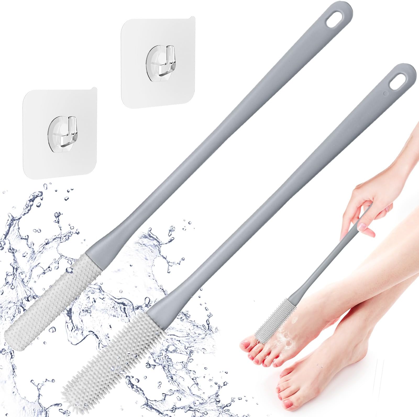 Amazon.com : TOPHOME Toe Cleaning Brush,Silicone Foot Scrubber for ...