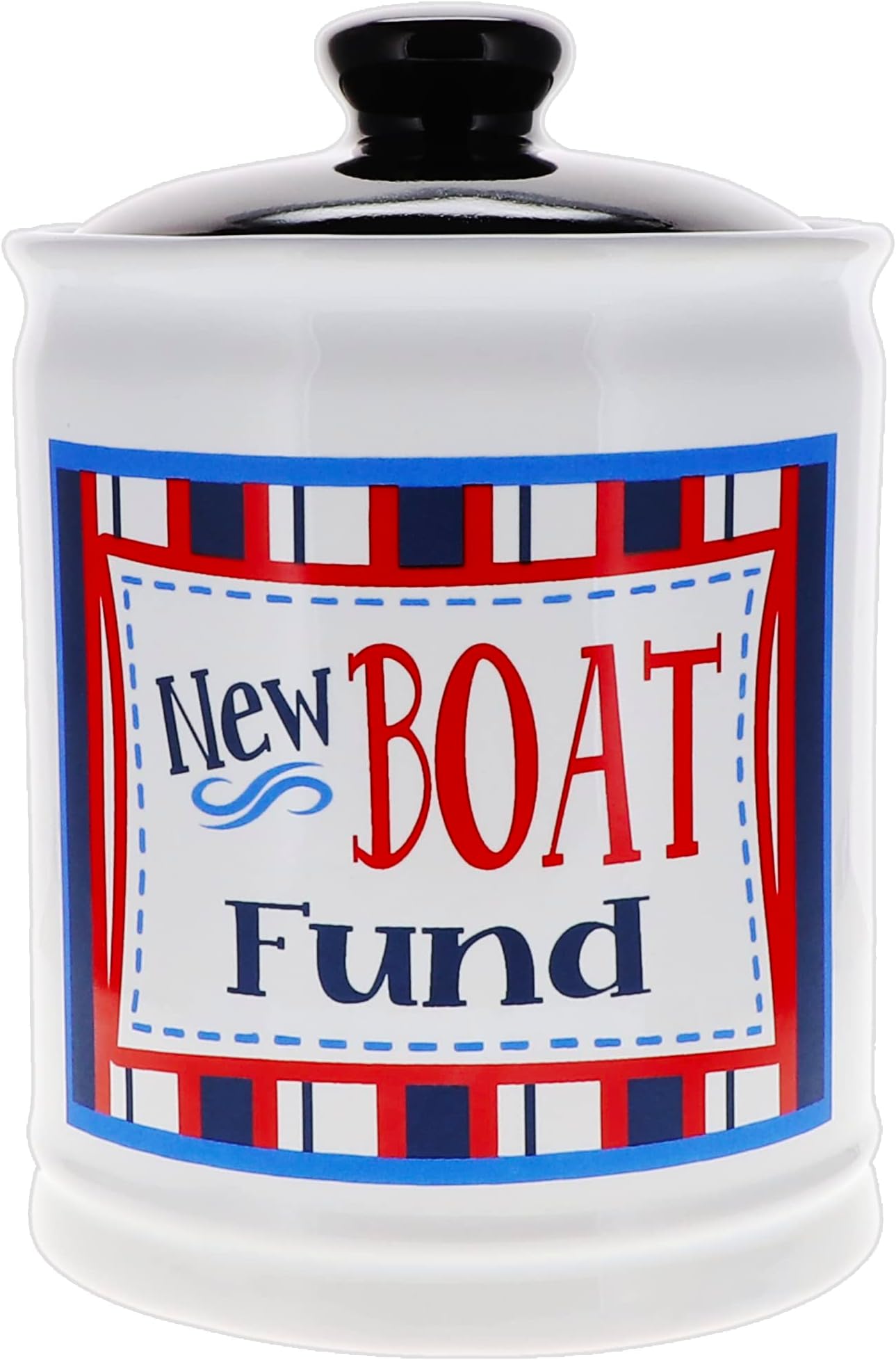 Amazon.com: Cottage Creek New Boat Fund Piggy Bank, Boat Candy Jar ...