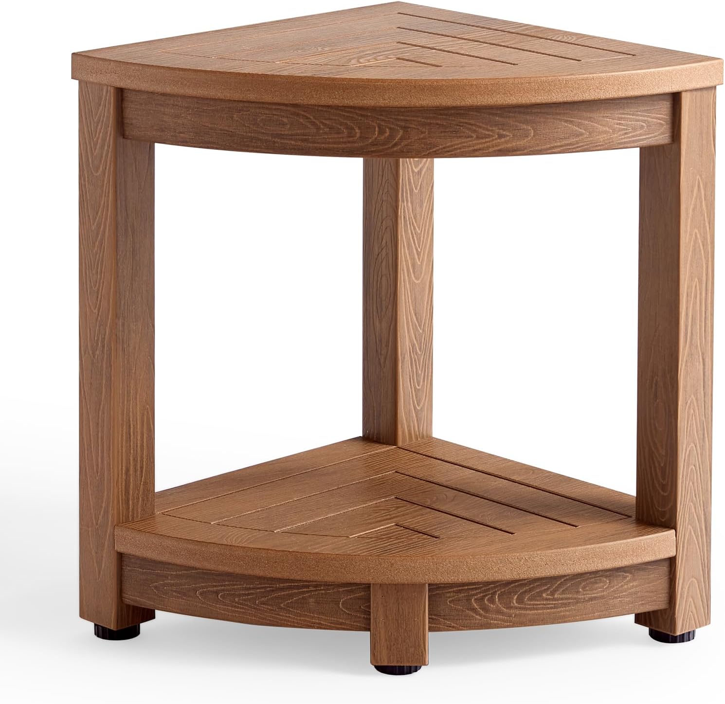 Amazon.com: Small Shower Bench for Inside Shower, Poly Lumber Corner ...