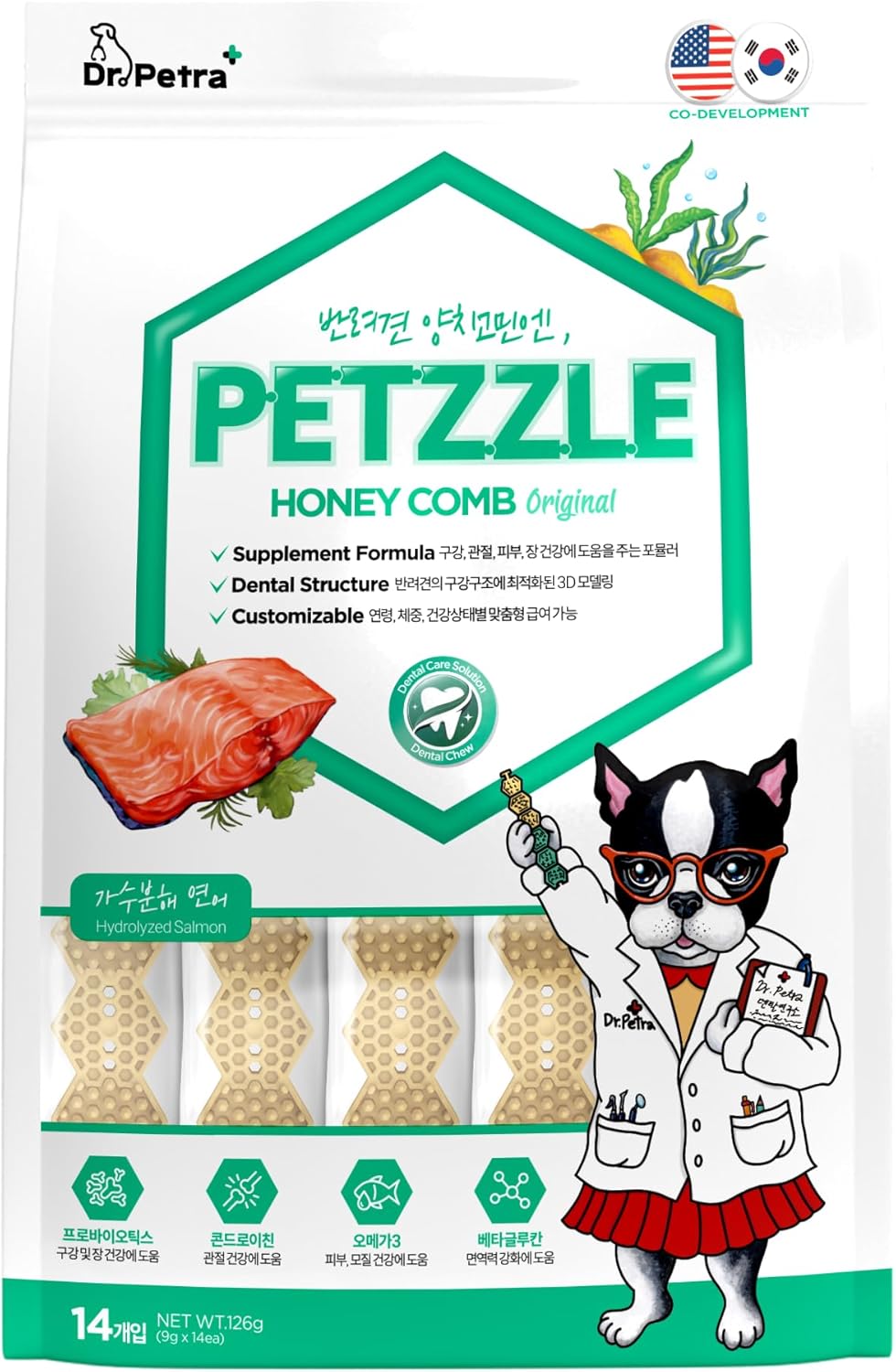Amazon.com: DR.PETRA PETZZLE Honeycomb Original Dog Dental Chews ...