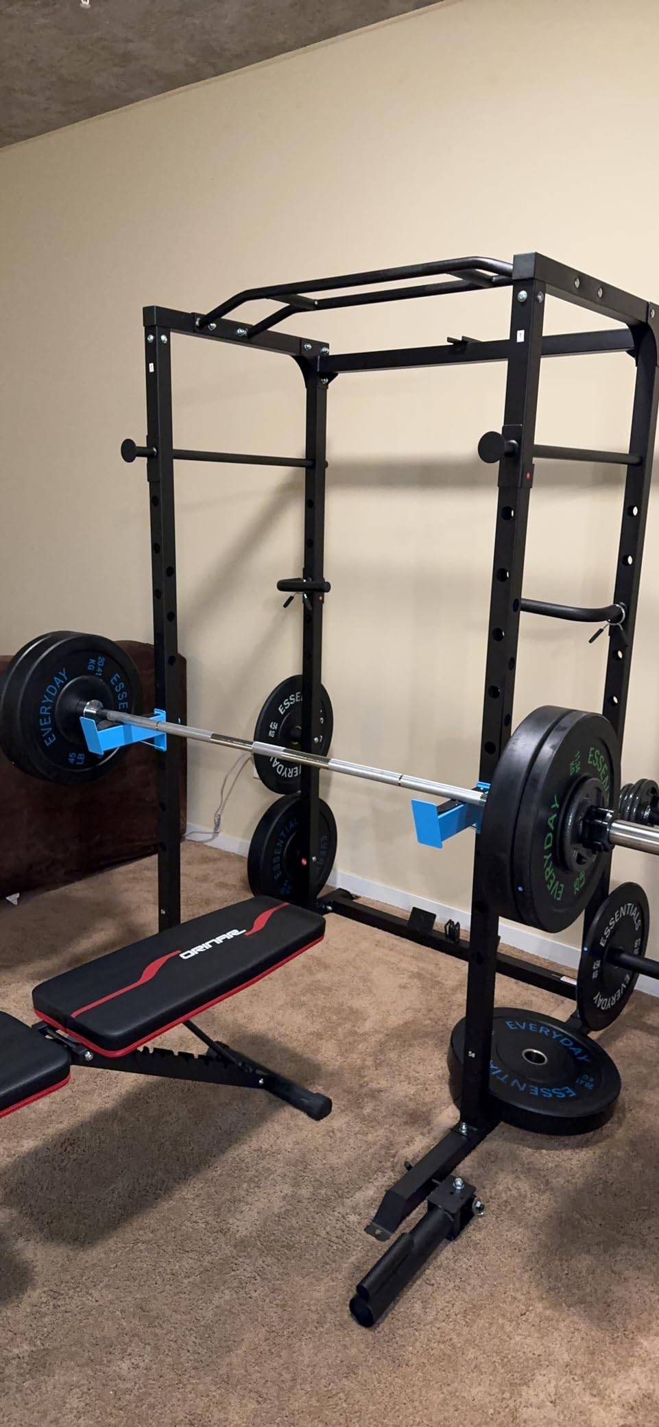 $29/mo - Finance Power Cage, Multi-Functional Power Rack with J-Hooks ...