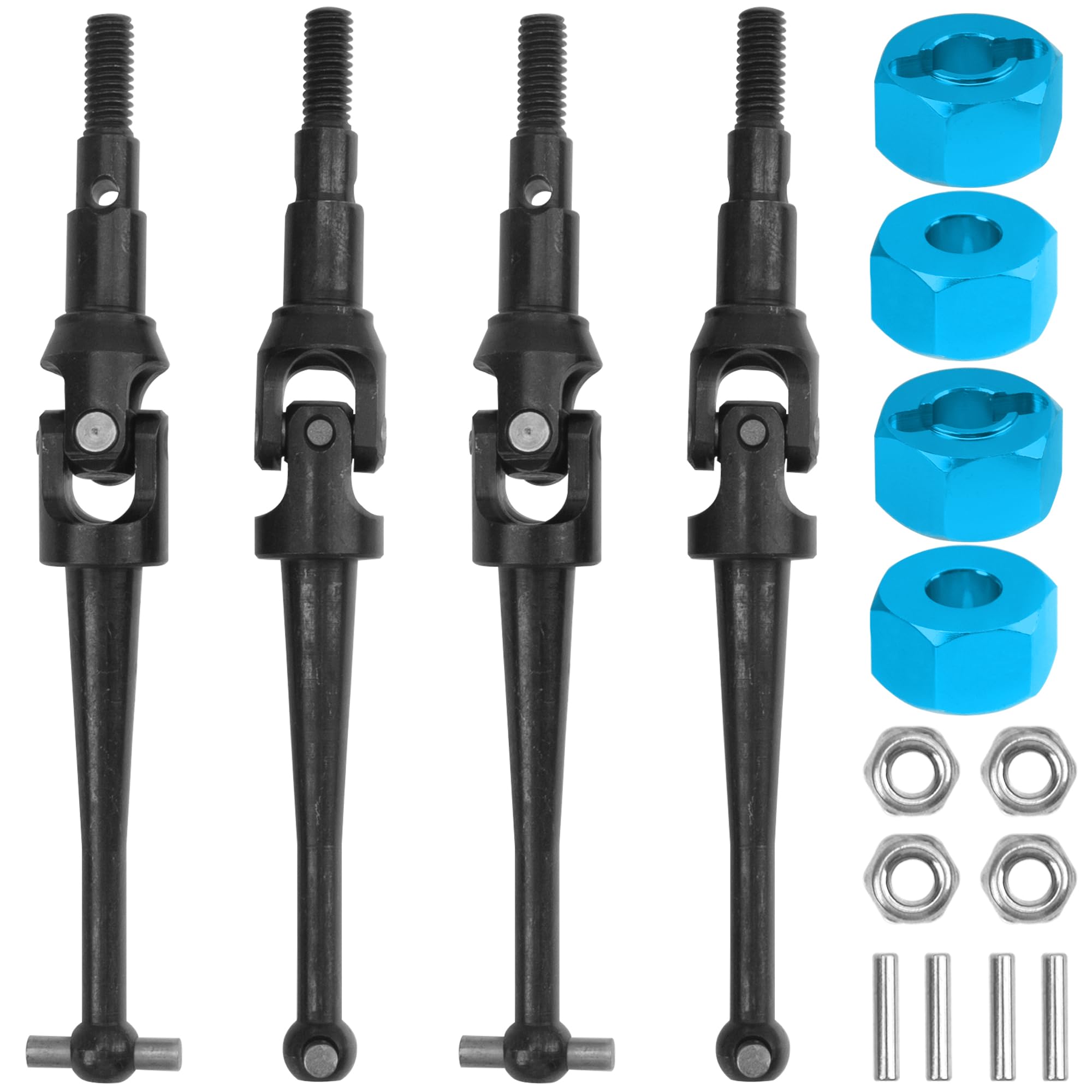 Hyper Go H16bm Parts Metal Drive Shaft & Hex Hub Set - Upgrade For ...