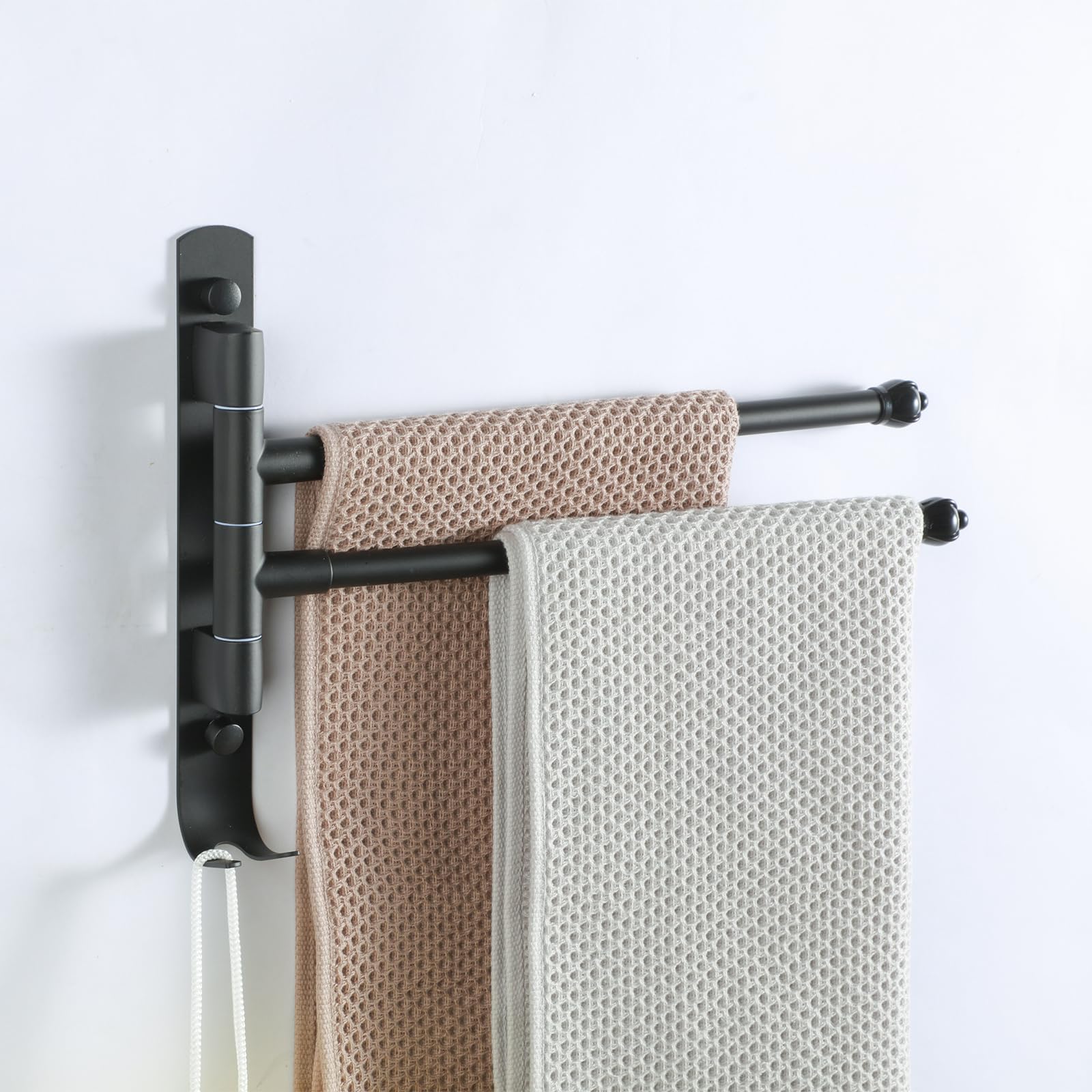 Amazon.com: OURVII Face Towel Rack for Bathroom Swivel Hand Towel Bar ...