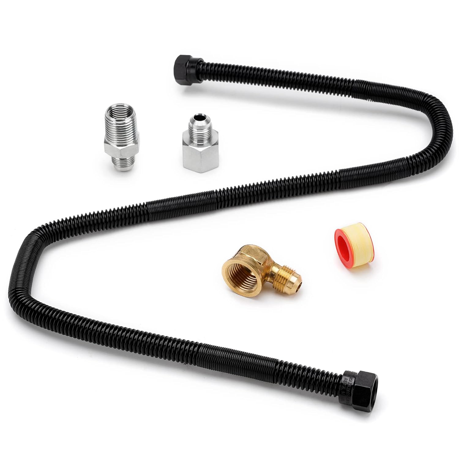 Stanbroil 3/8" X 30" Non-Whistle Flexible Flex Gas Line Connector Kit ...