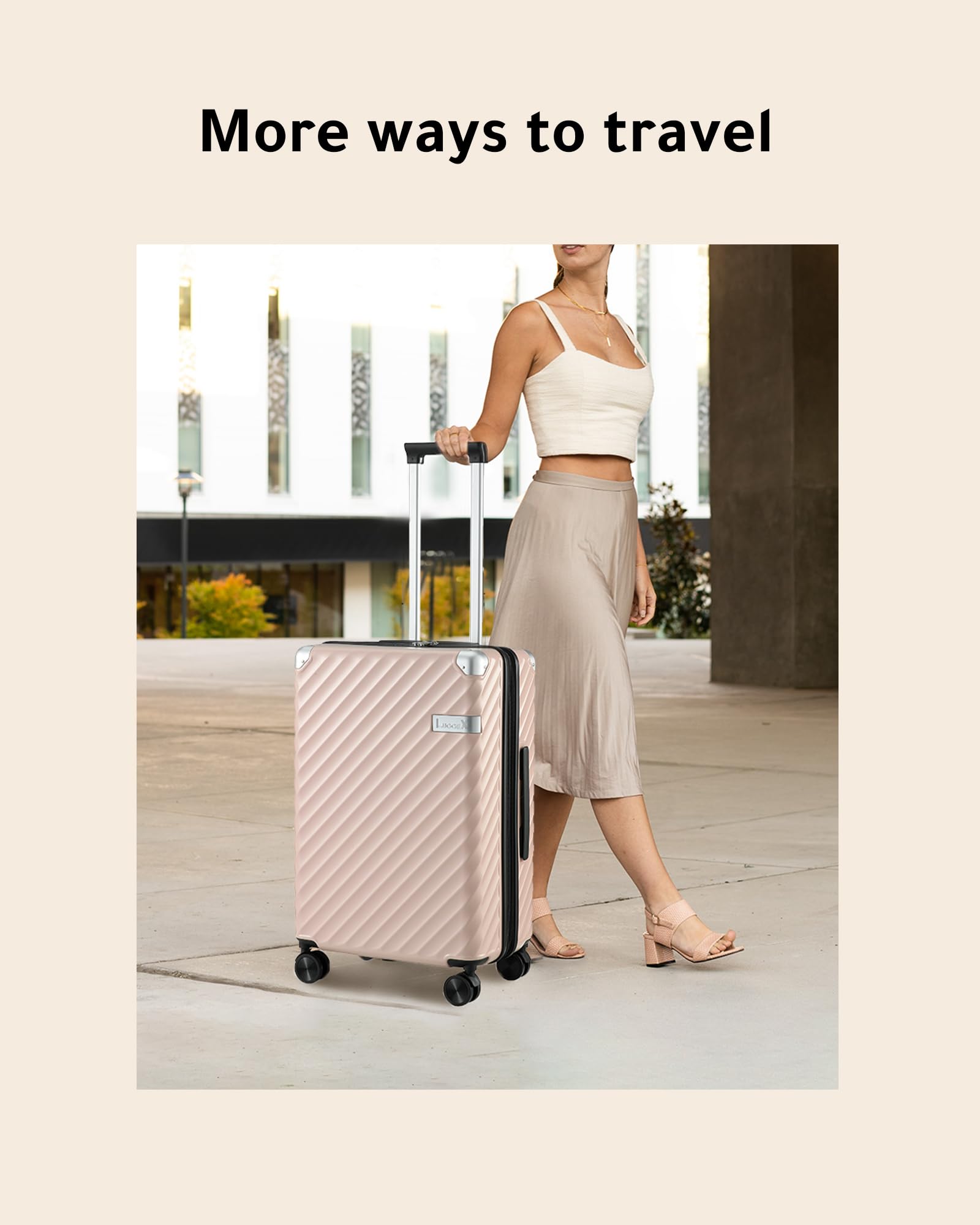 Snapklik.com : LUGGEX Carry On Luggage 22x14x9 Airline Approved - 35L ...