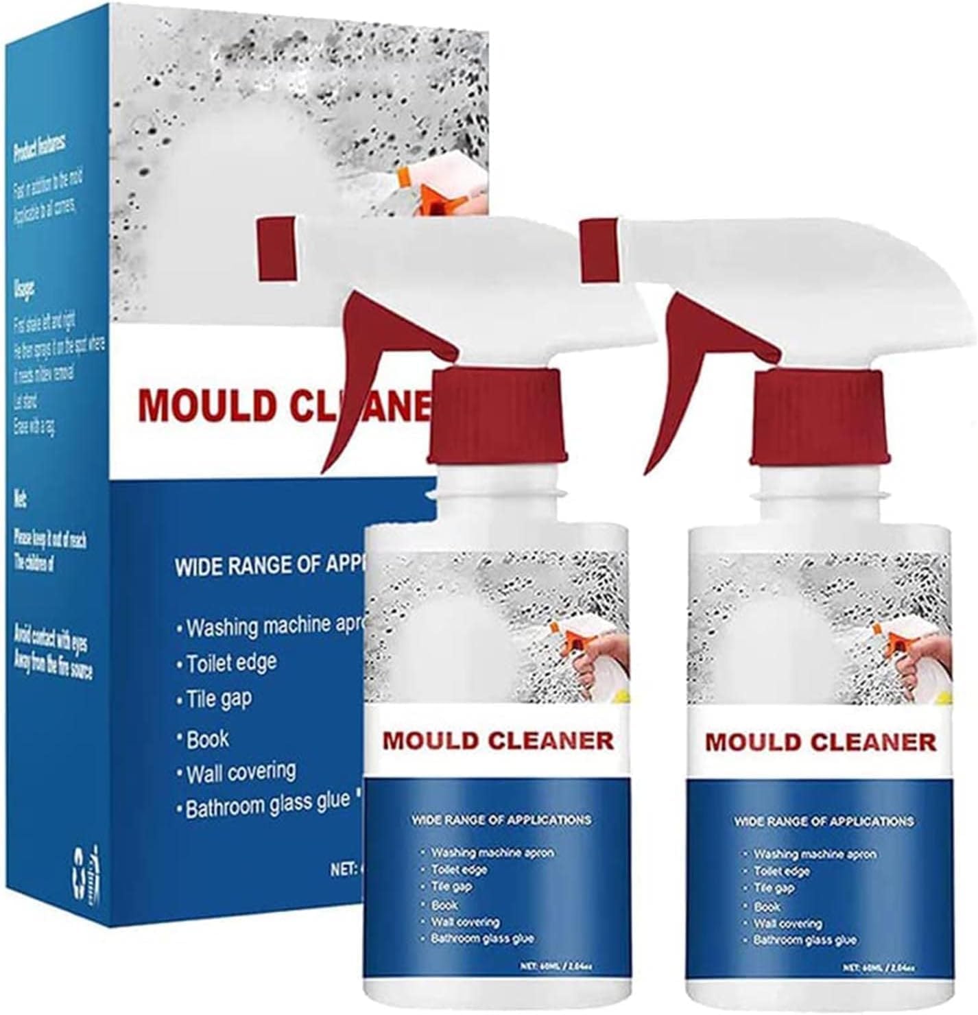 Amazon.com: AUJ 2PCS Mould Cleaner Spray, Mould Cleaner Foam Spray ...