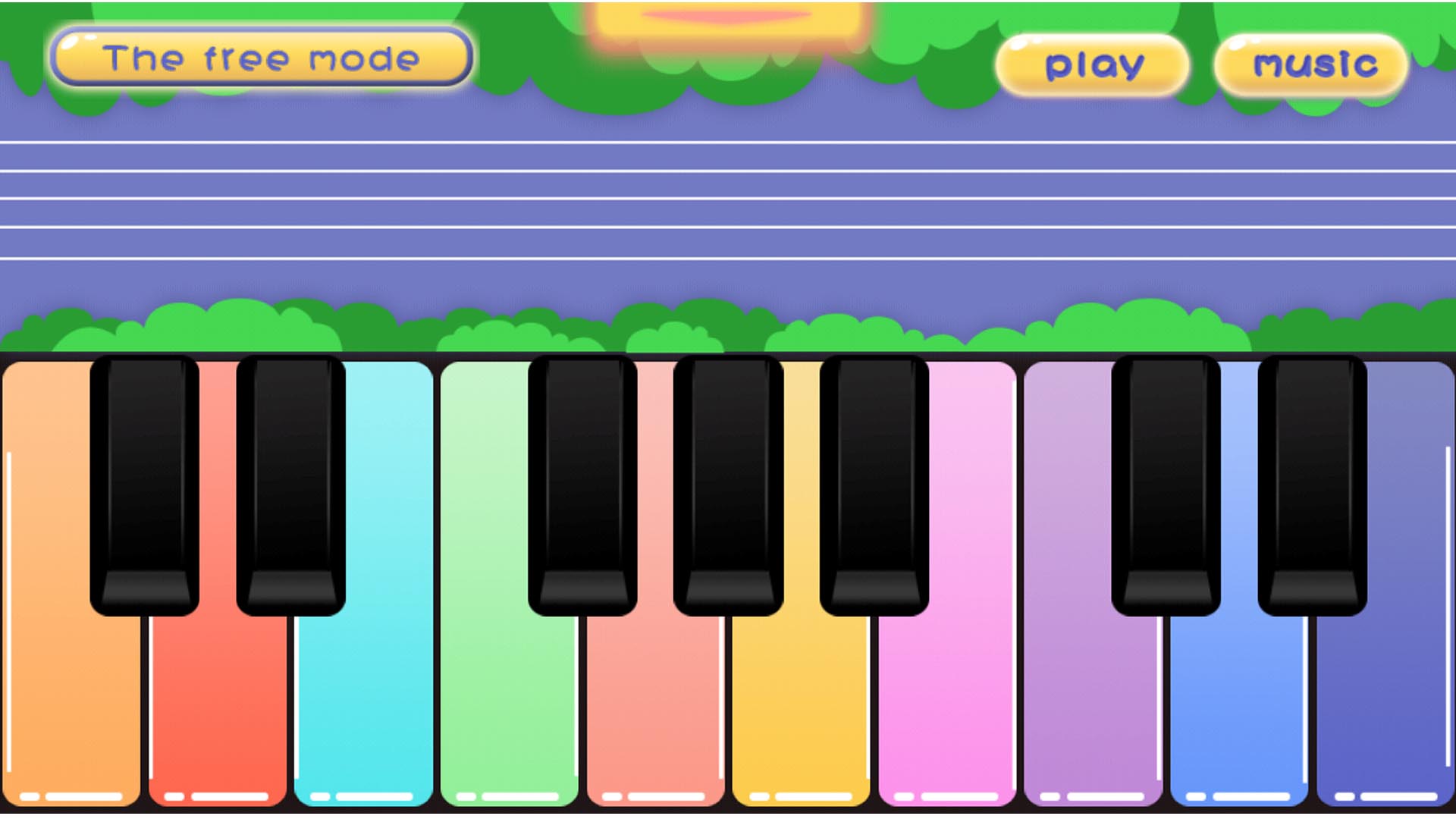 B.B.PAW Rainbow Piano Music Learning and Playing for Kids 2-6 Years Old ...
