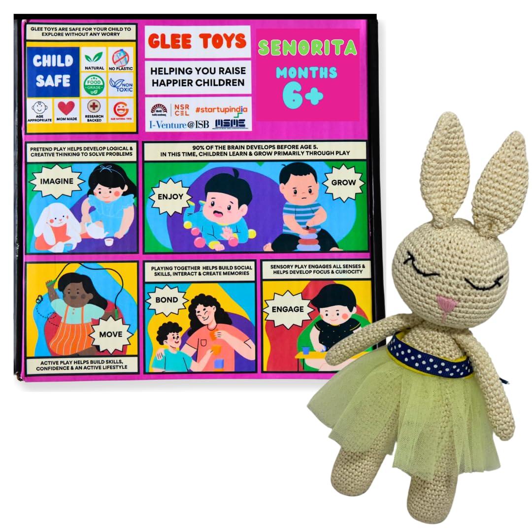 Glee Natural Toys - Senorita Bunny Doll Handmade Amigurumi Crochet Doll ...