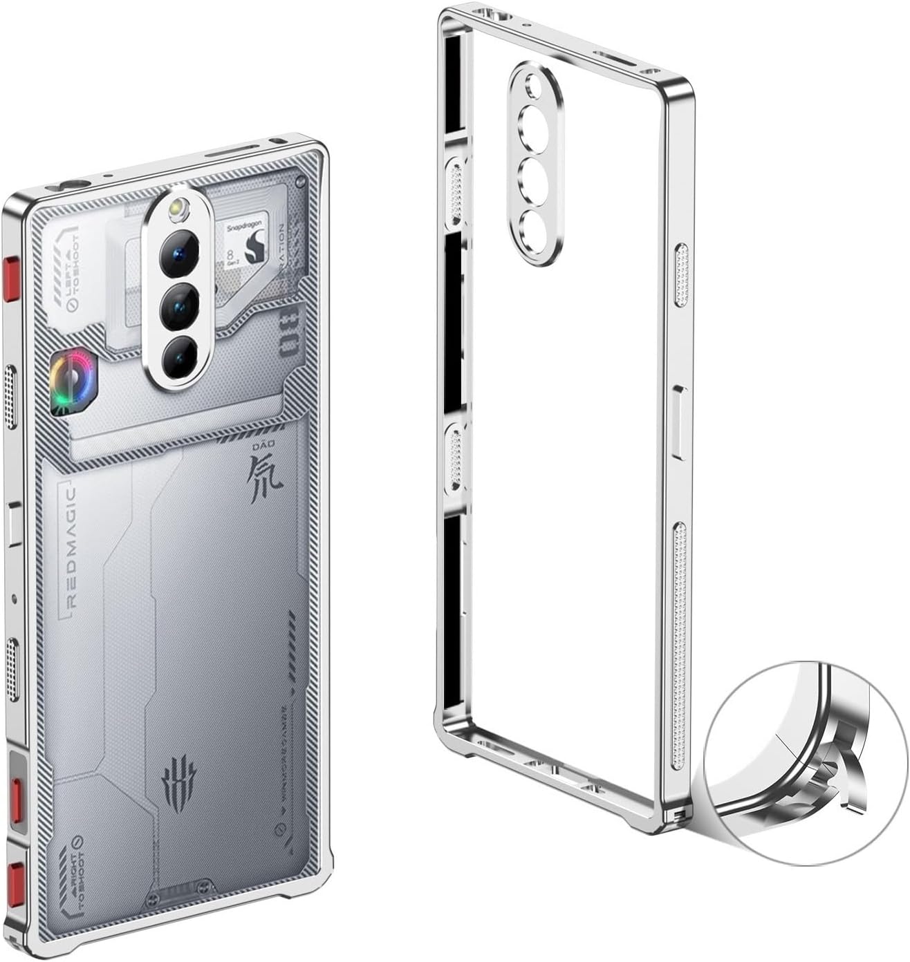 Generisch Kühlgehäuse mit Metallrahmen for Nubia Red Magic 8S Pro / 8S ...