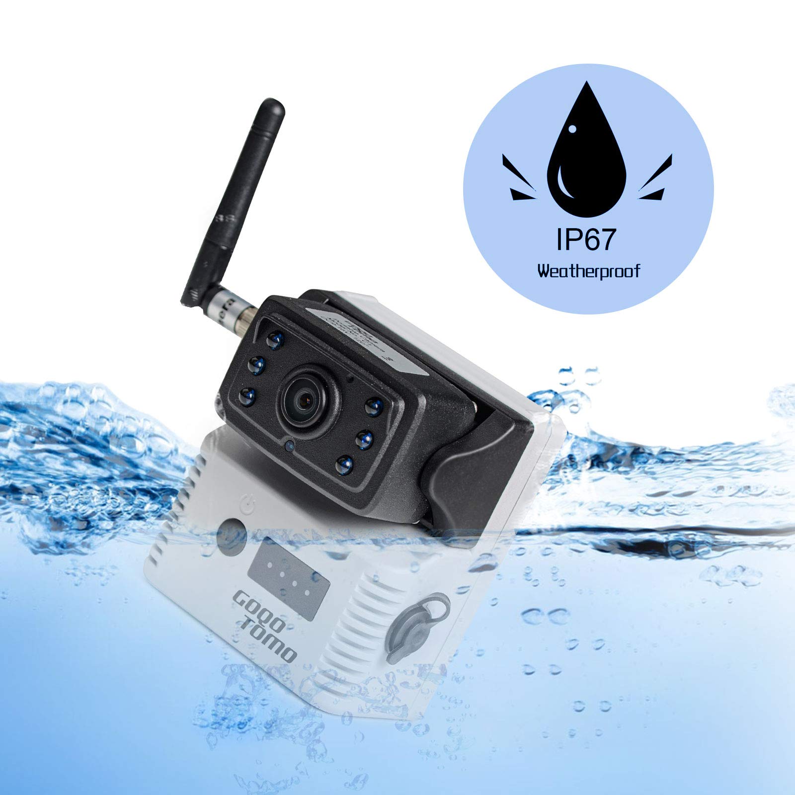 Buy GOQOTOMO Wireless Rear View Safety Video Monitor and Hitch Backup ...