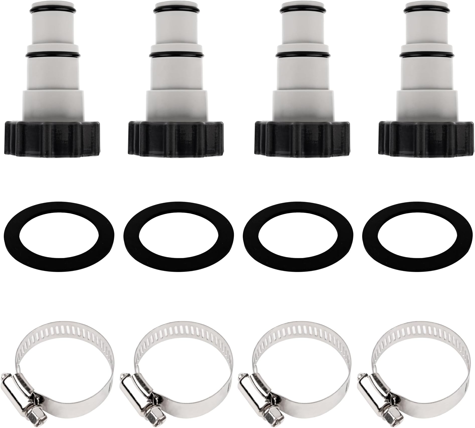 Amazon.com: 4 Pack Pool Hose Adapter Type B Hose Adapters Pool Hose ...