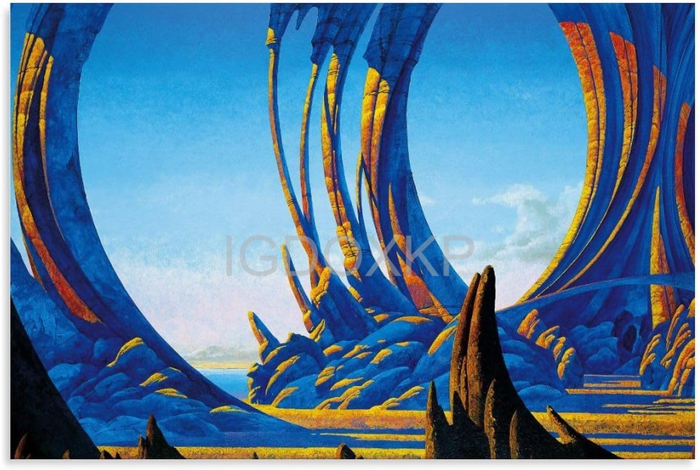 Amazon.com: FRAMUN Fantasy Style Poster THE GUARDIANS by Roger Dean ...