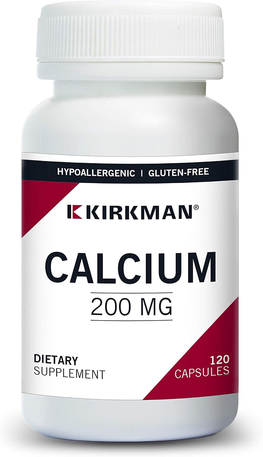Amazon.com: Kirkman's purest Calcium 200 mg - Hypoallergenic 120 ...