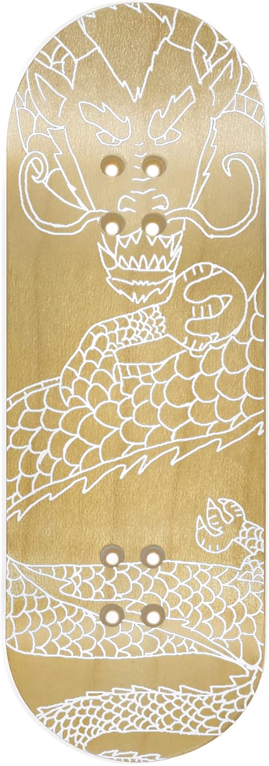 Buy Teak Tuning Fingerboard Deck Graphic, White Dragon Born - Adhesive ...