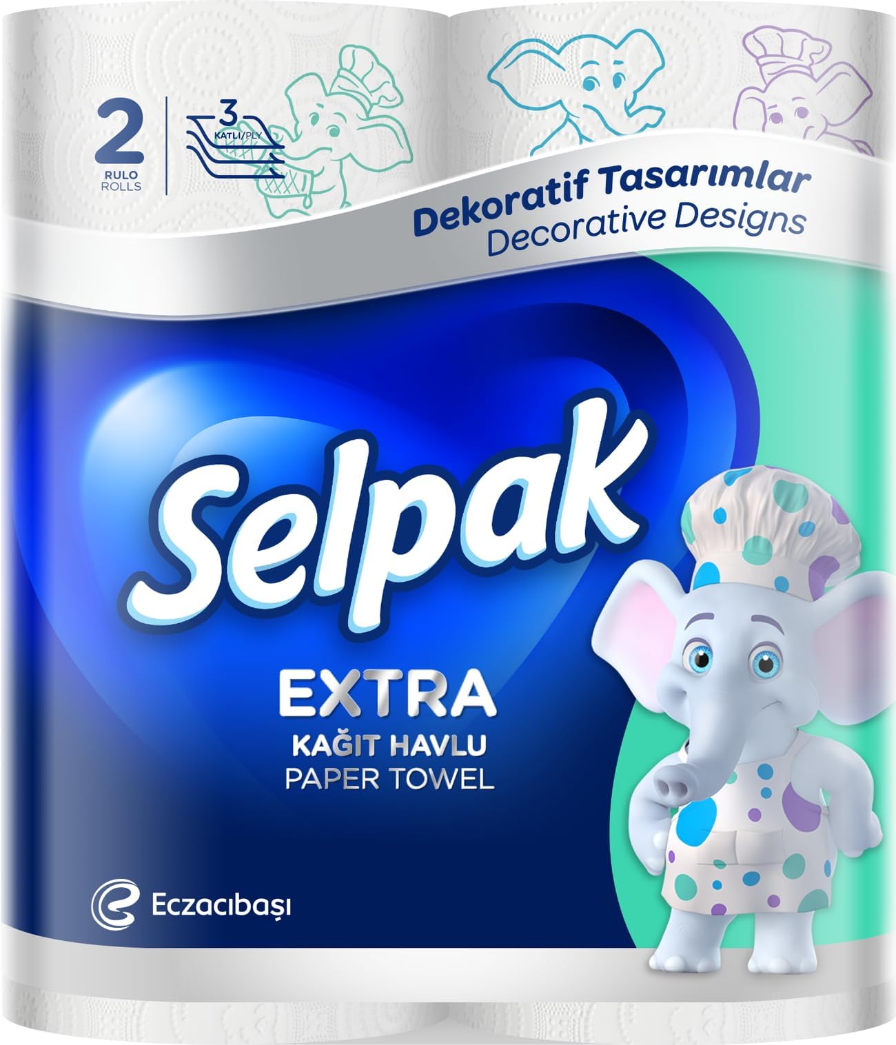SELPAK Paper Towel Tissue Kitchen Roll 3ply 5+1 Rolls FREE On Pack ...