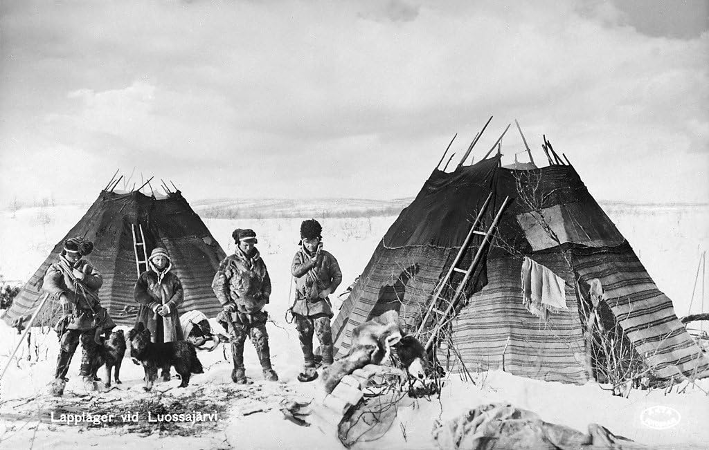 Amazon.com: POSTER A3 Sweden Sami camp lake Luossajärvi, Lappland, Sami ...