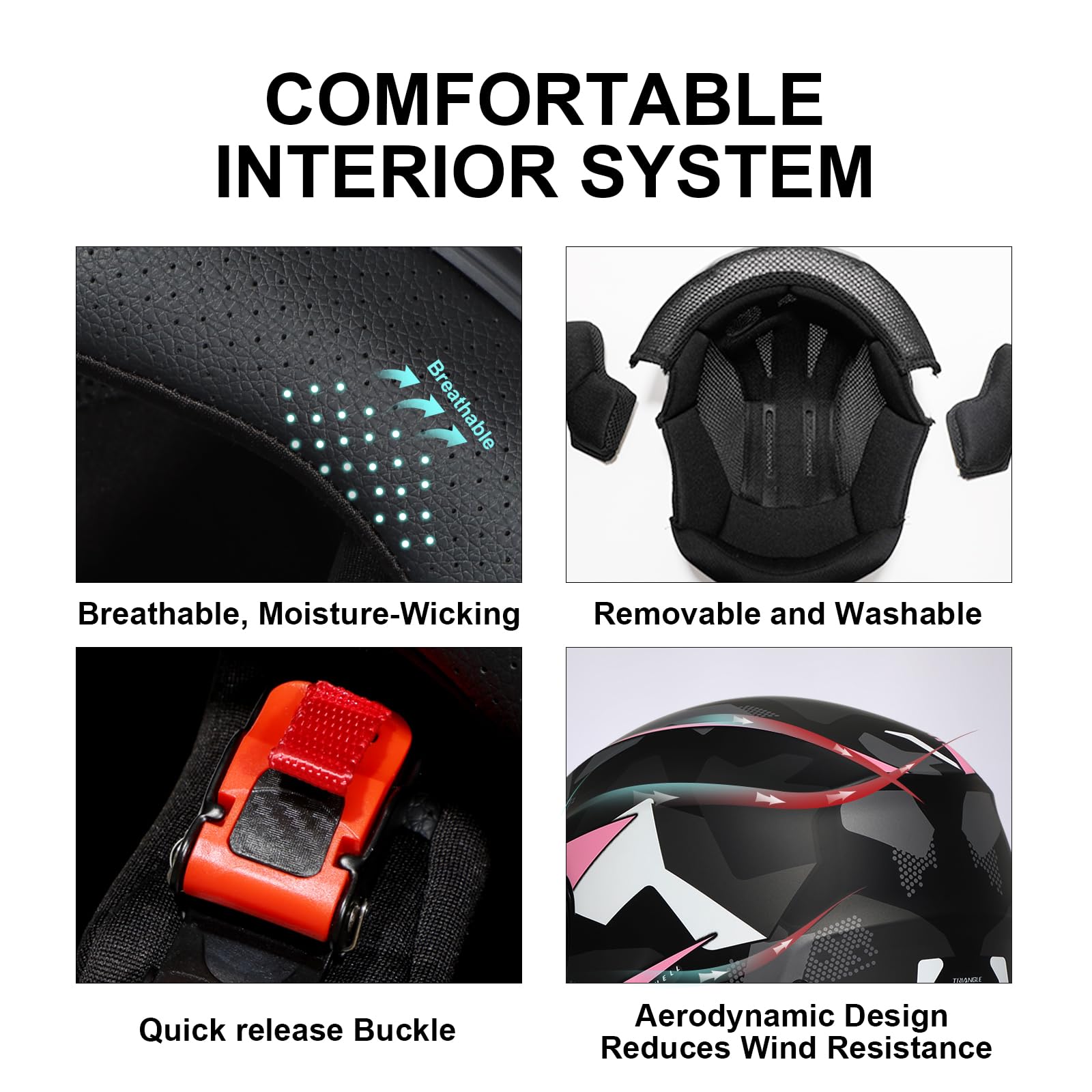 Snapklik.com : TRIANGLE Motorcycle Helmets Full Face Helmet For Adult ...