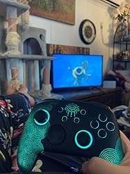Amazon.com: FUNLAB Firefly [Luminous Pattern] Switch Pro Controller Wireless Compatible with ...
