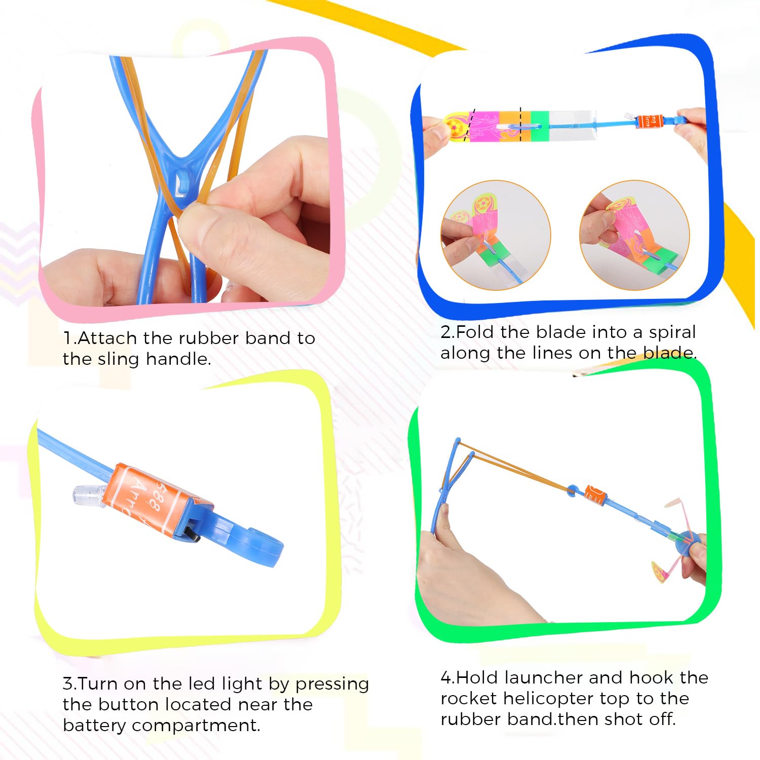 Rocket Copters Instructions Amazing Light Toy Arrow Rocket Helicopter