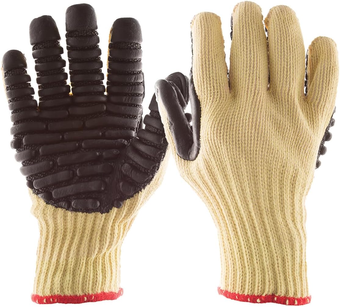 Impacto VI4740 Blade Anti-Vibration Anti Slash Glove, Yellow, Medium ...