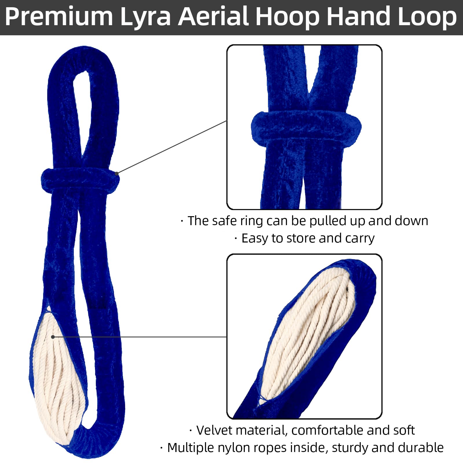 Snapklik.com : PRIOR FITNESS Lyra Aerial Hoop Hand Loop Strap Noose For ...