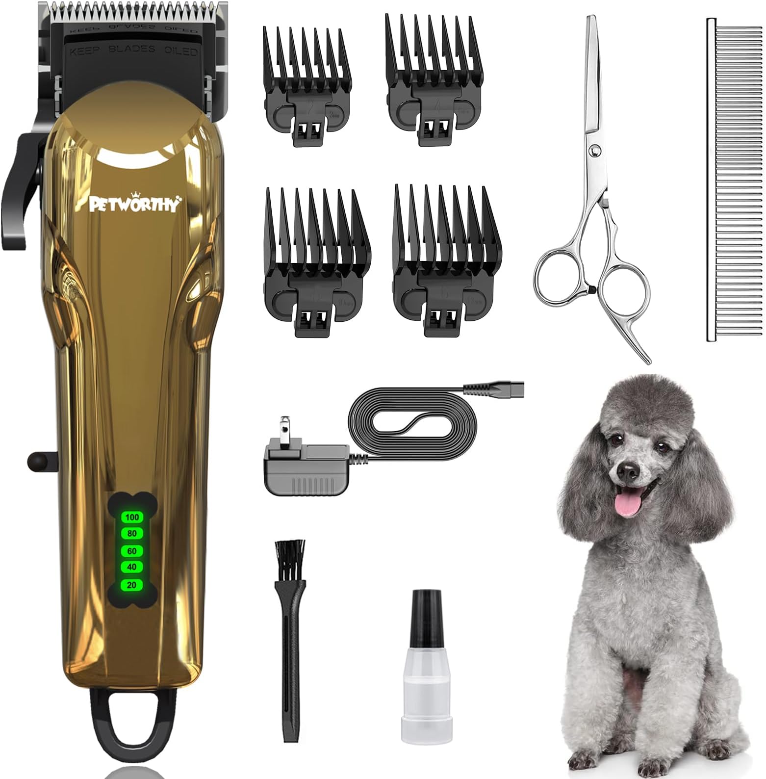 Amazon.com: DOG CARE Smart Dog Clippers, Cordless Grooming Clipper Kit ...