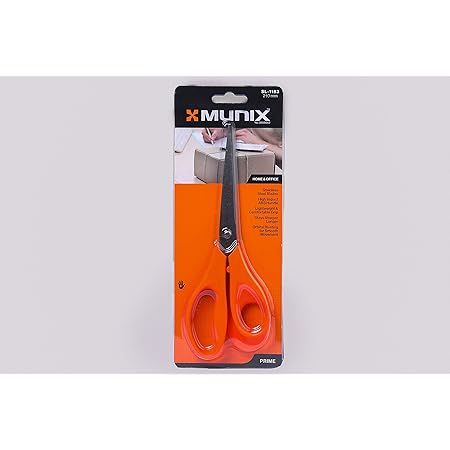 Munix GL-2170 169 mm / 6.6" Stainless Steel Scissors | Round Tip with ...