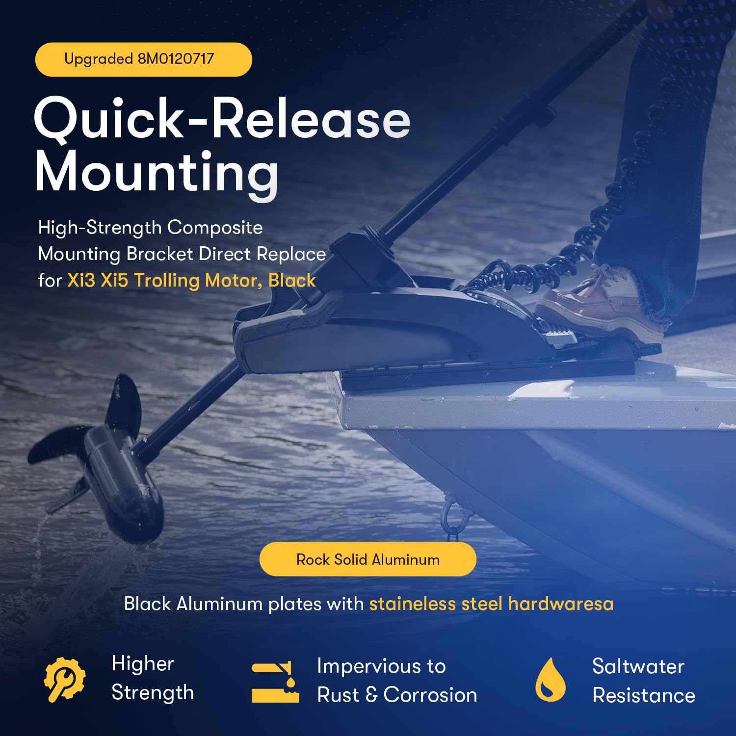 Canoe Trolling Motor Mount Quick-Release Trolling Motor Mount Bracket ...