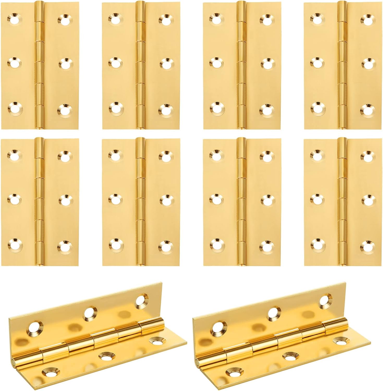 MIVIDE 10PCS Door Hinge 3 Inch, Interior Door Hinges, Brass Door Hinge ...
