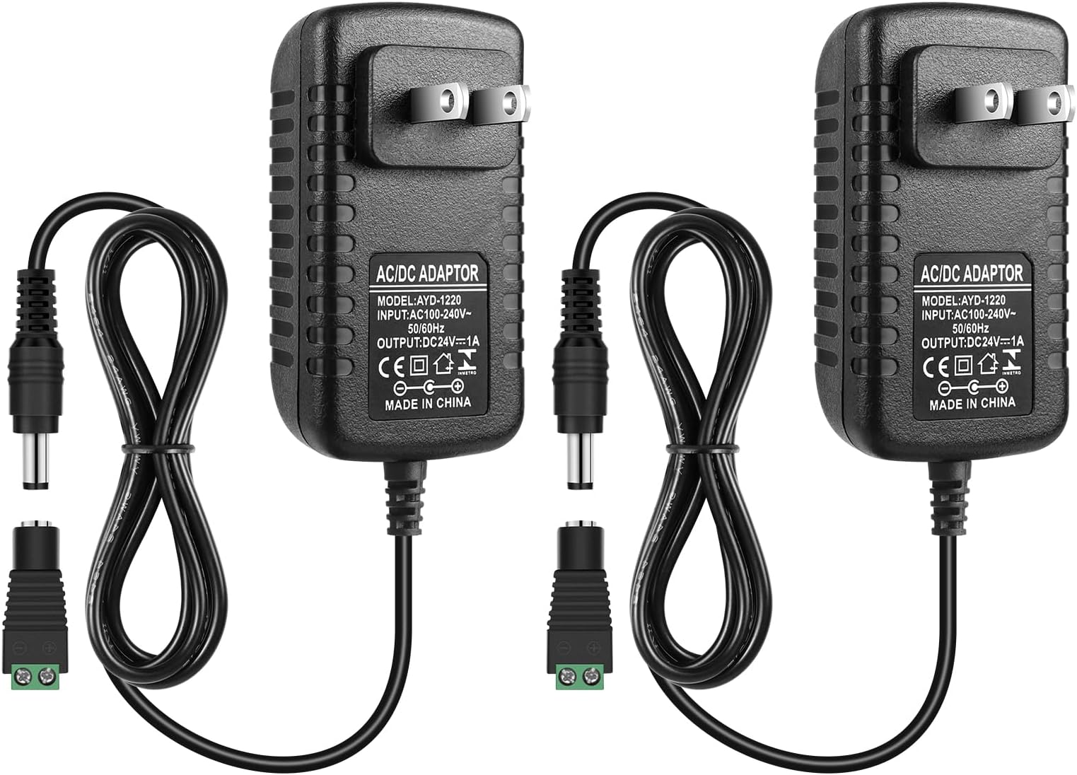 Amazon.com: Signcomplex 12W Power Adapter 24V 0.5A Power Supply Adapter ...
