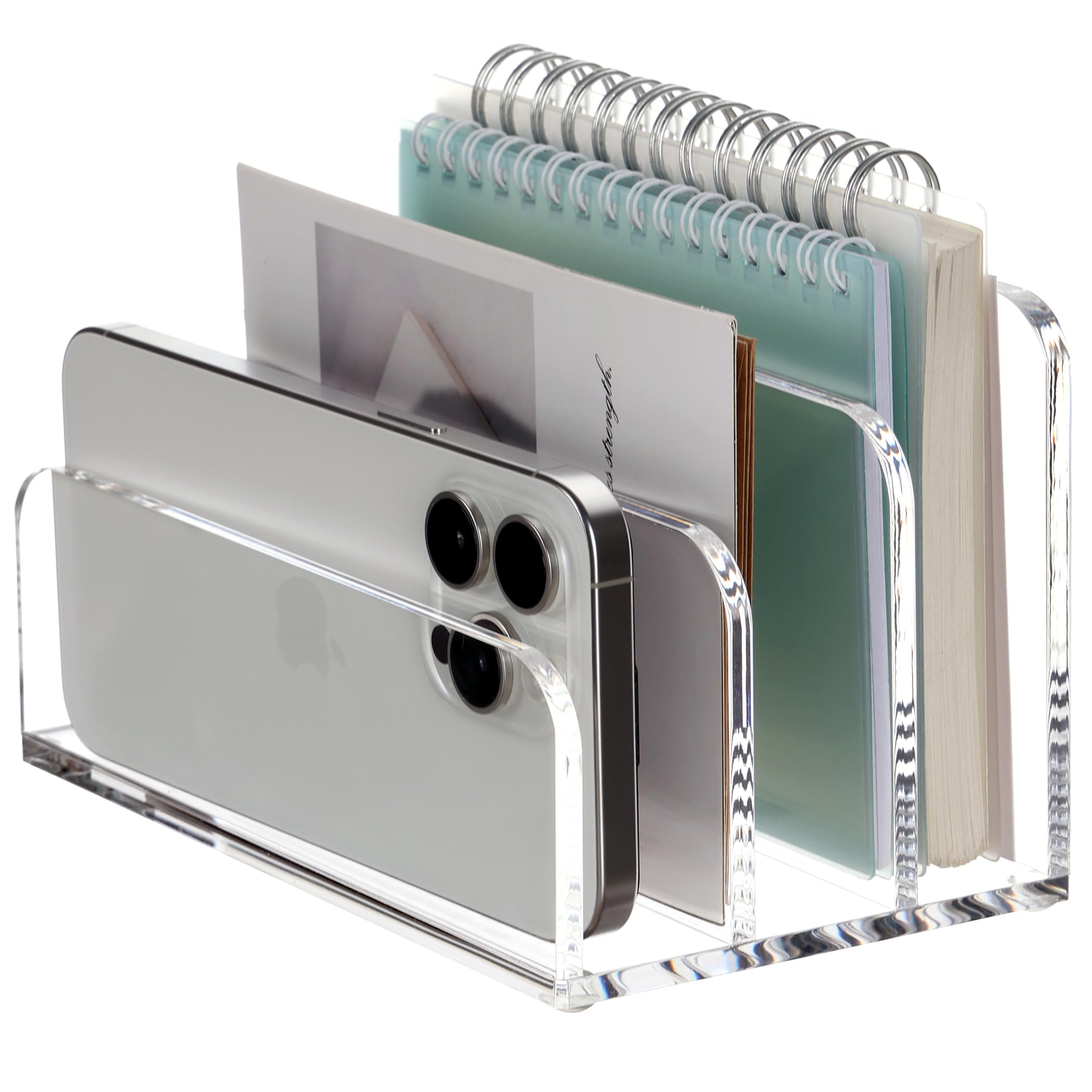 Snapklik.com : Acrylic Mail File Organizer Sorters For Desk, 3 Upright ...