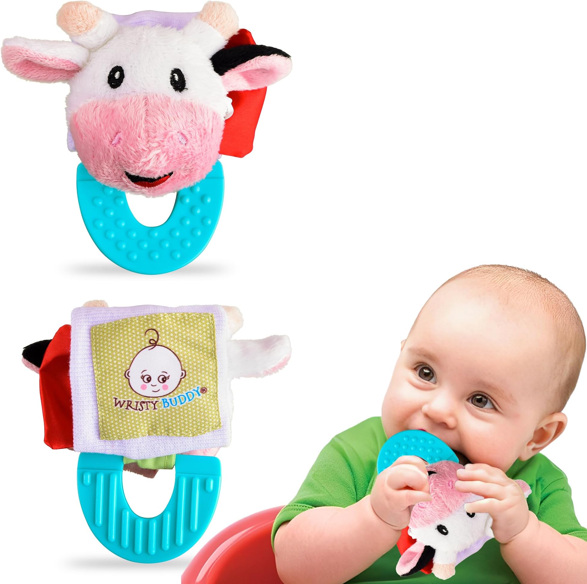 Amazon.com : Teething Hand Toys for 4 Month Old Baby Boys & Infants ...