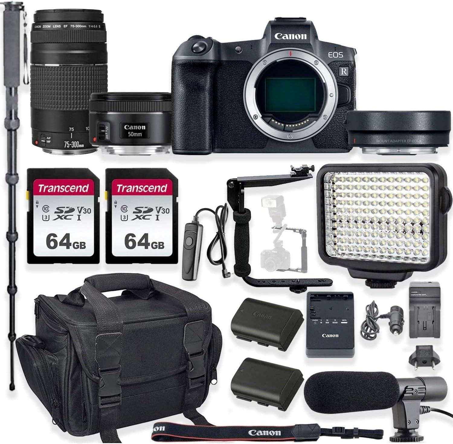 Amazon.com : Canon EOS R Mirrorless Digital Camera Holiday Deal Bundle ...