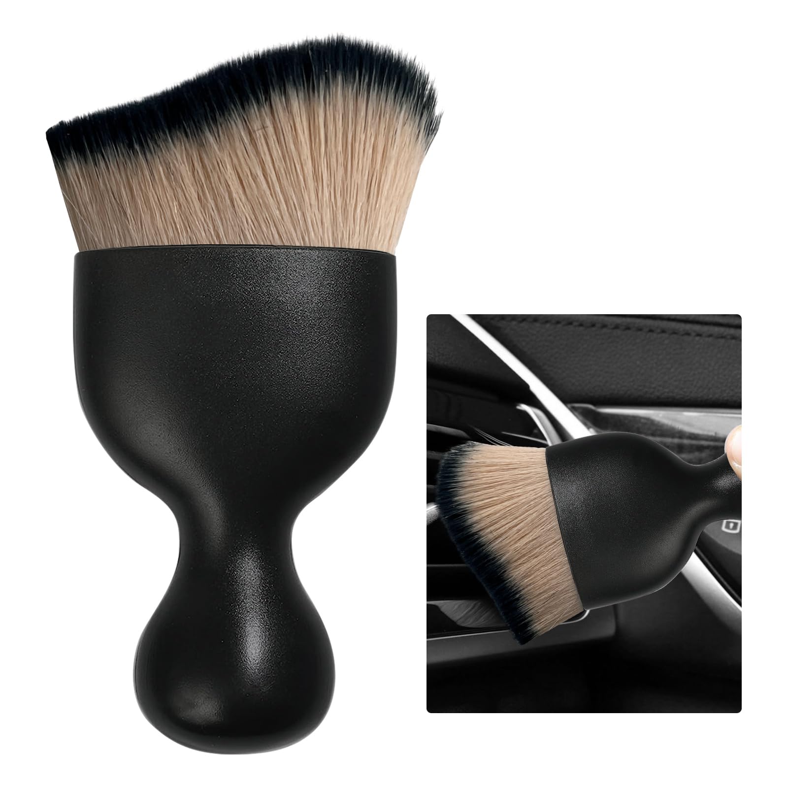 Amazon.com: Ziciner Car Detailing Brush, Curved Soft Bristles Auto ...