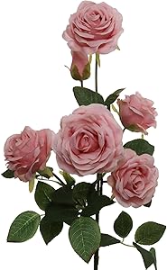 Amazon.com: Exquisite 27" Mauve Pink Rose Spray Set of 12 - Lifelike ...