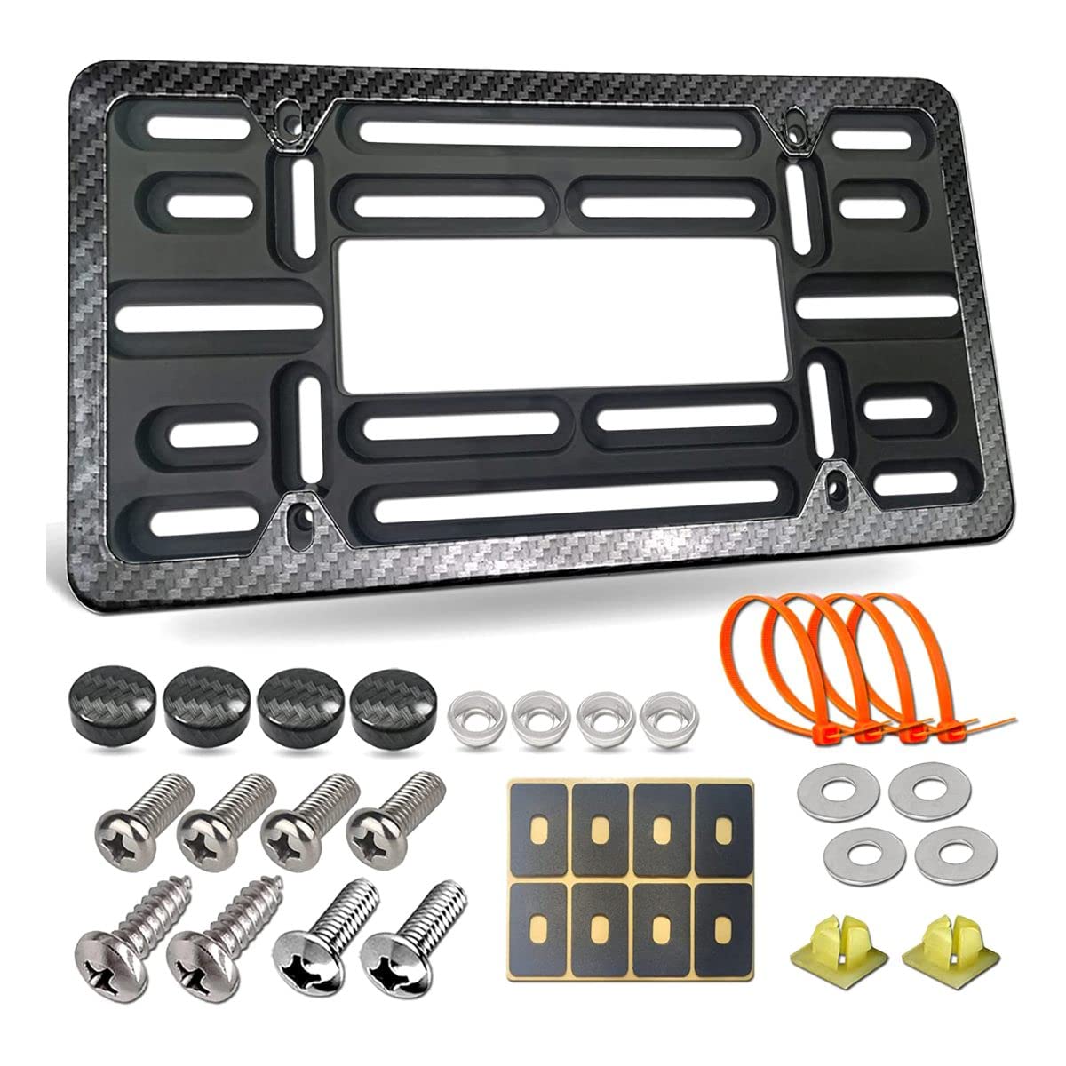 Front License Plate Mounting Kit- Universal Front License Plate Bracket ...