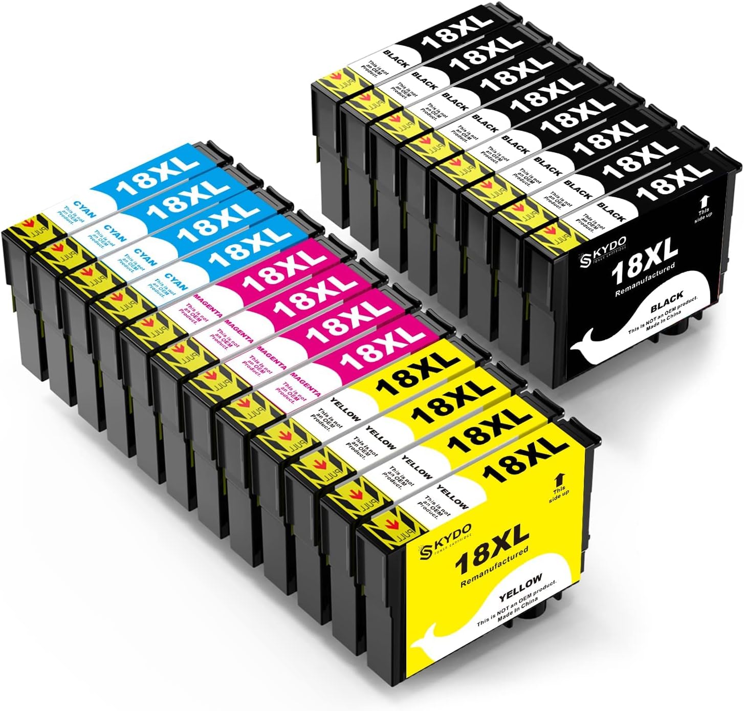 KING OF FLASH Replacement for Epson 18 18XL Black Ink Cartridges ...