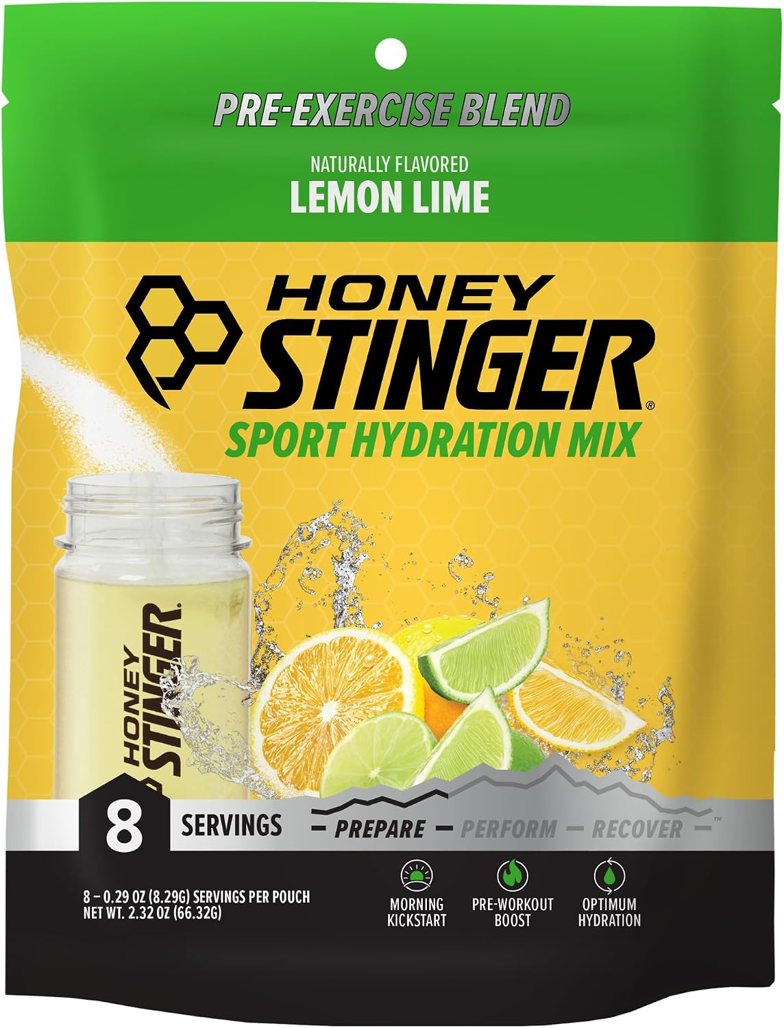 Amazon.com: Honey Stinger Perform Sport Hydration Powder | Lemon Lime ...