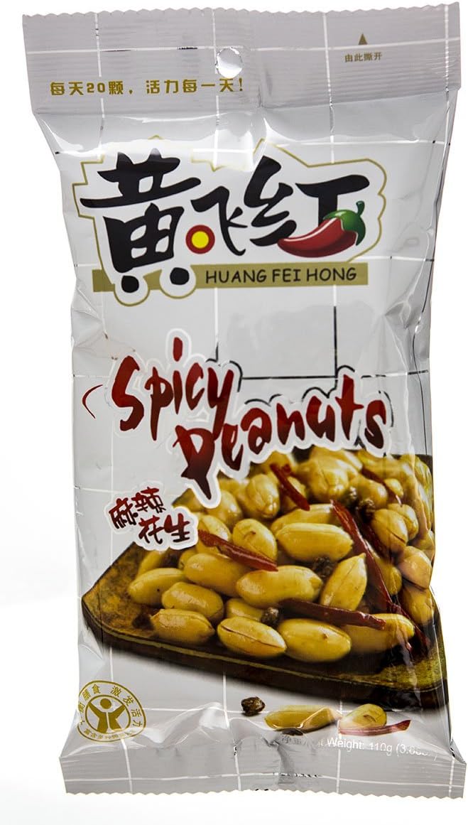 Amazon.com : HUANG FEI HONG Spicy Peanut Family Size 210g Pack of 4 ...