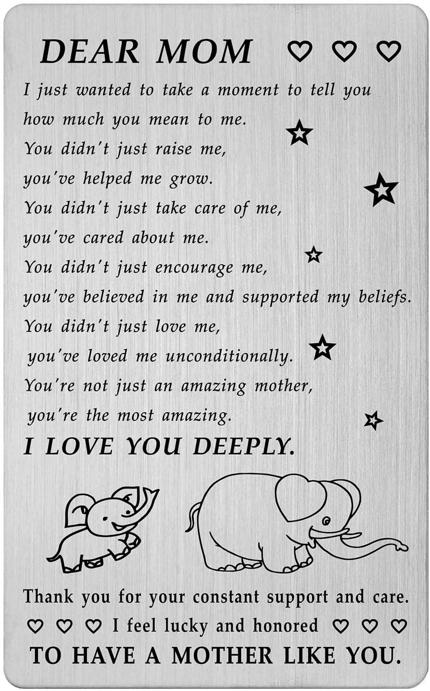 Amazon.com : Mom Mothers Day Gifts from Daughter - I Love You Mom ...