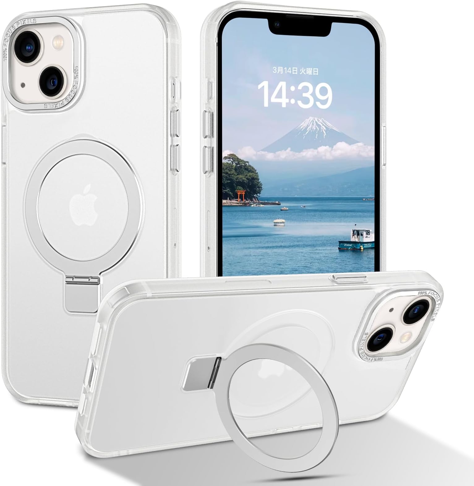 Amazon.co.jp: DUEDUE iPhone 13 Mini ケース MagSafe対応 アイフォン13mini ケース マグネット搭載 スタンド機能 120°開閉可能 ホワイト ...