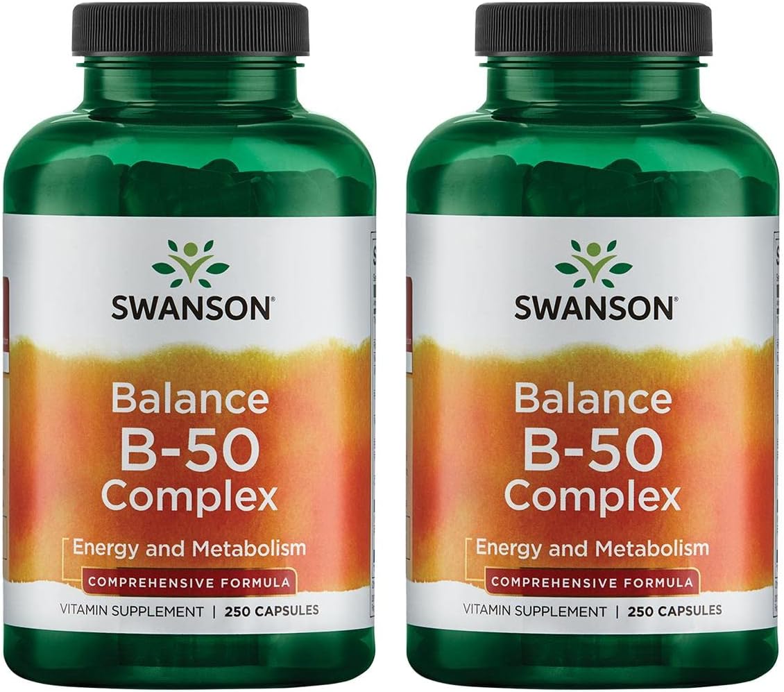 Amazon.com: Swanson Vitamin B-Complex w/Vitamin C - Natural Supplement ...