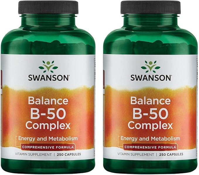 Amazon.com: Swanson B-50 B-Complex - B Vitamin Complex with High ...